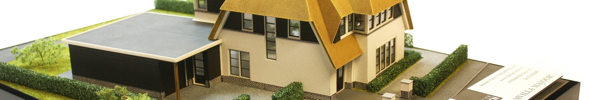 Schaalmodel huis of bedrijfsgebouw, met alle plezier!