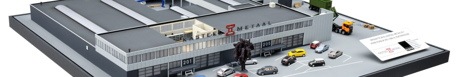 Een miniatuur laten maken als cadeau; Kasteel Metaal | Atelier Kleyn ...